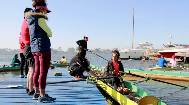 The Egyptian female world rowing champion seeks to raise awareness ...